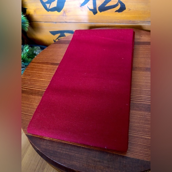 Art | Dark Apple Red Japanese Obi | Poshmark